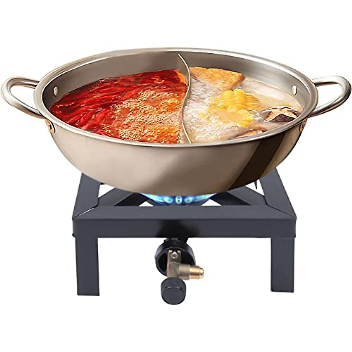 Grill Portable Outdoor Camping Stove 1 Burner Cooking Gas Cooker BBQ Grill Iron Burner Gas Camping Stove 20psi Gas Portable Cooker Single Burner Outdoor Camping Picnic Stove