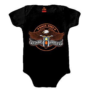 Hot Leathers Cry Hard Kids Onesie (Black, 6 Months)