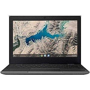 Lenovo 100E Chromebook 2ND Gen 81QB000AUS Laptop Computer, 11.6" HD (1366 X 768) Display, MediaTek MT8173C Processor, 4GB RAM, 16GB eMMC TLC SSD, Powervr GX6250, Chrome OS, Black (Renewed)