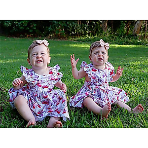 Sugarmelon Baby Nylon Headband with Bows for Newborn Toddler Hair Bow Elastic for Infant Baby Girls Kids Hairbands Accessories Mauve Bubble