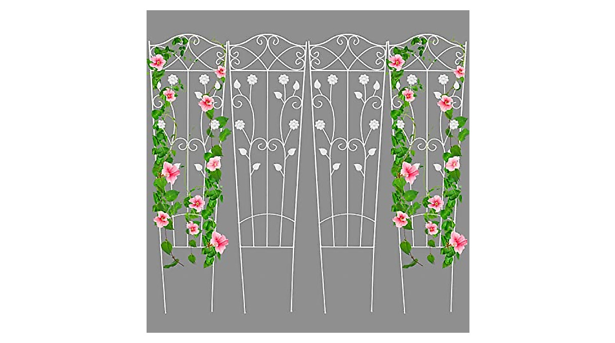 XYADX Garden Trellis 4-Pack for Climbing Plants - Durable & Elegant Support