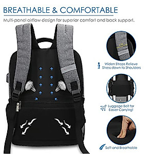 Arrontop Backpacks for College Students, Backpacks for High School ,Laptop Backpack Water Resistant Computer Bag with Usb Charging Port