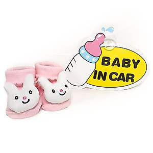 Lasin Baby Newborn Girl Cartoon Anti-slip Socks Boots Shoes - Strawberry (0-12M), Babyshower Gift