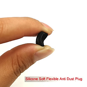 20 PCS USB Anti Dust Cover Plugs, USB Dust Stopper, Silicone Soft USB Cap Port Protector, Anti Dust Cover Protector Plugs Cap for USB A Female Port