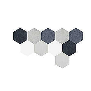 DIY Hexagonal Felt, Background Wall Stickers Living Room self-Adhesive Creative Photo Wall memo Note Board Photo Message Display Board