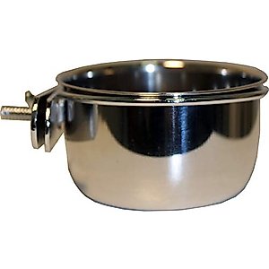 A&E Cage Co. 644093 Coop Cup with Ring/Bolt Stainless Steel, 5 oz