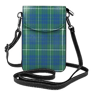 Small Crossbody Scottish Clan Hamilton Hunting Ancient Tartan Crossbody Purse Bag Fashion Cell Purse Wallet For Women/Girls Gift