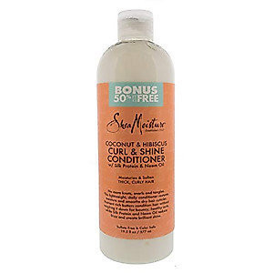 SheaMoisture Women's Coconut And Hibiscus Curl Shine Conditioner 764302314318