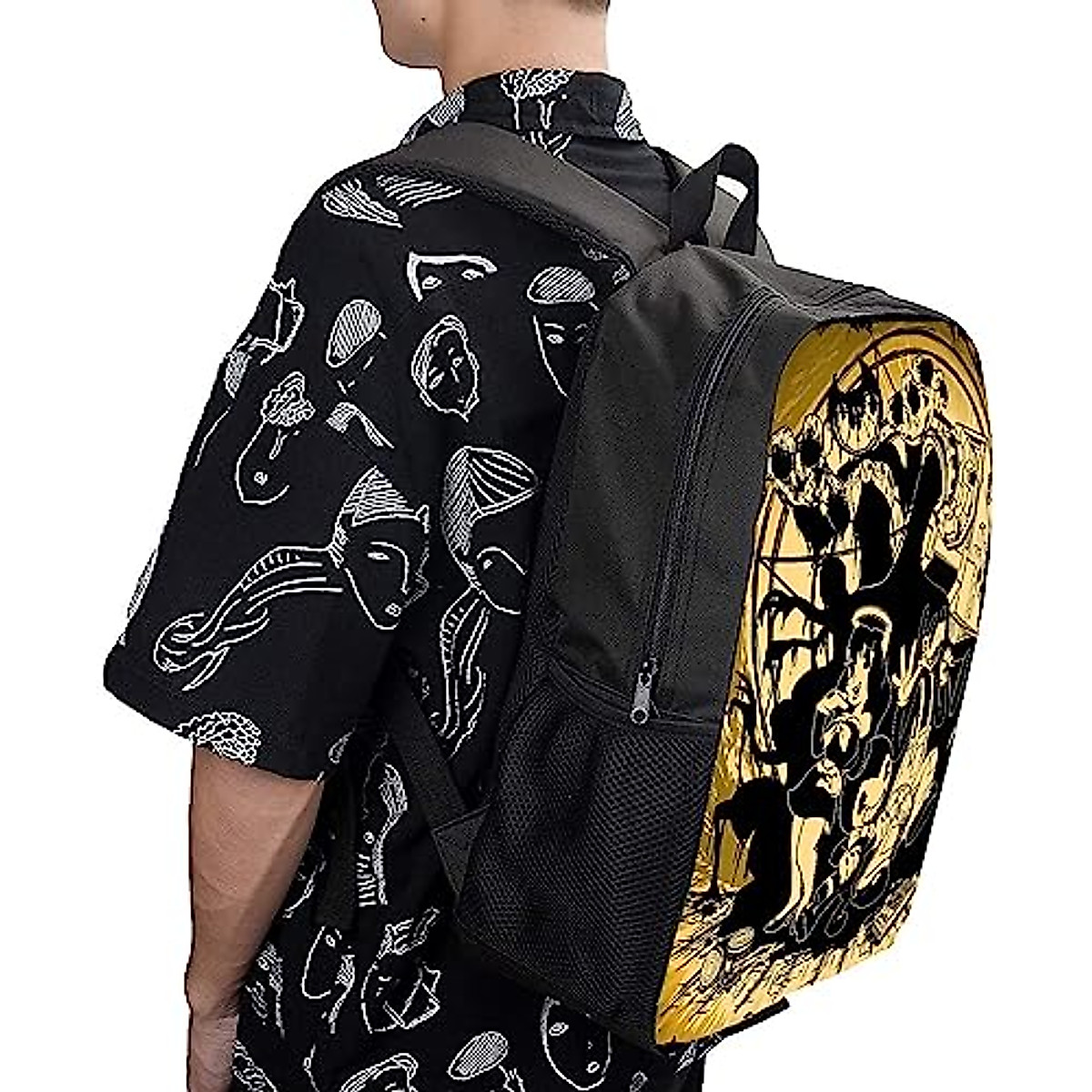 WOLOISO Anime Backpack Large Capacity Laptop Backpack Travel Bag for Women Man