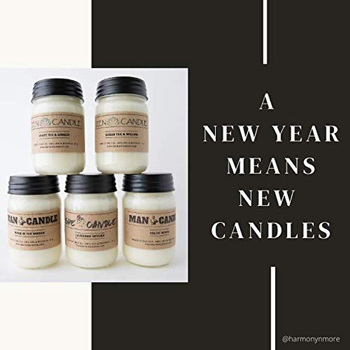 Best She Candle - Modern Farmhouse 100% Soy & Beeswax - Stress Relief Gift - Aromatherapy - 11 Oz - Handmade in The USA - Lavender Vetiver Scent