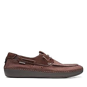 Clarks Men's Higley Tie Sneaker, Brown Combi, 9