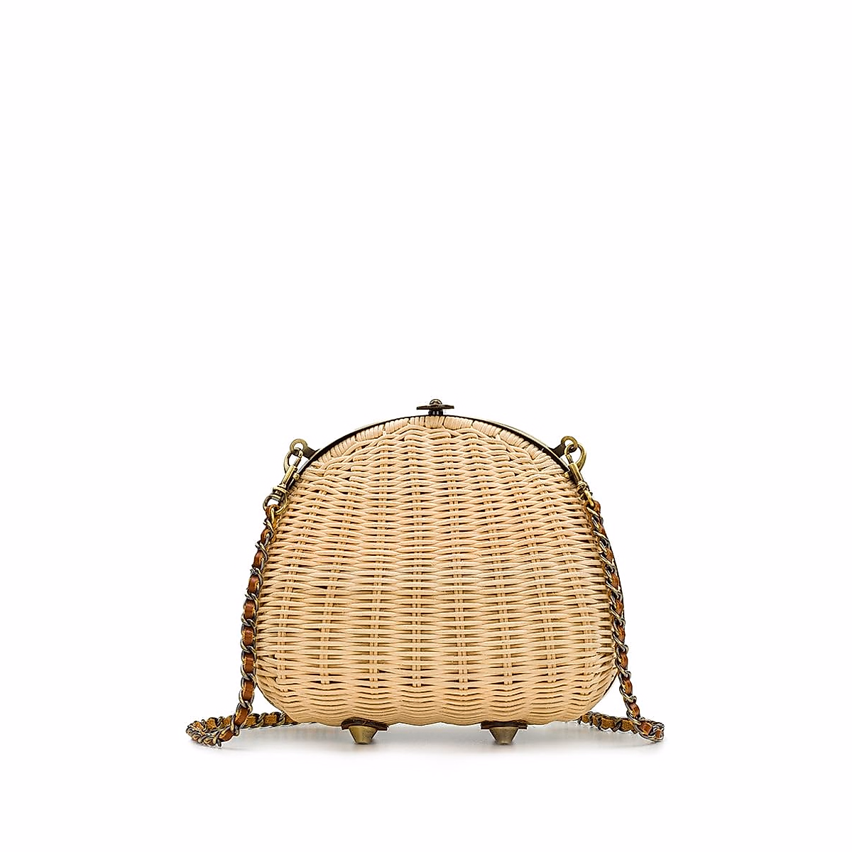 Patricia Nash Melfi Oval Clam Bag Natural One Size