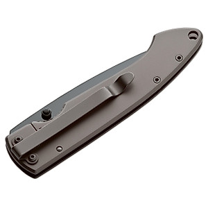 Boker Plus 01BO035 Anti-MC Folding Knife with 3-1/4 in. Straight Edge Blade, Titanium, Black, One Size