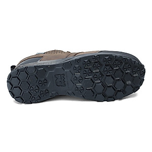 Timberland PRO Men's Reaxion Composite Safety Toe Waterproof Industrial Hiker Work Shoe, Brown/Green, 10