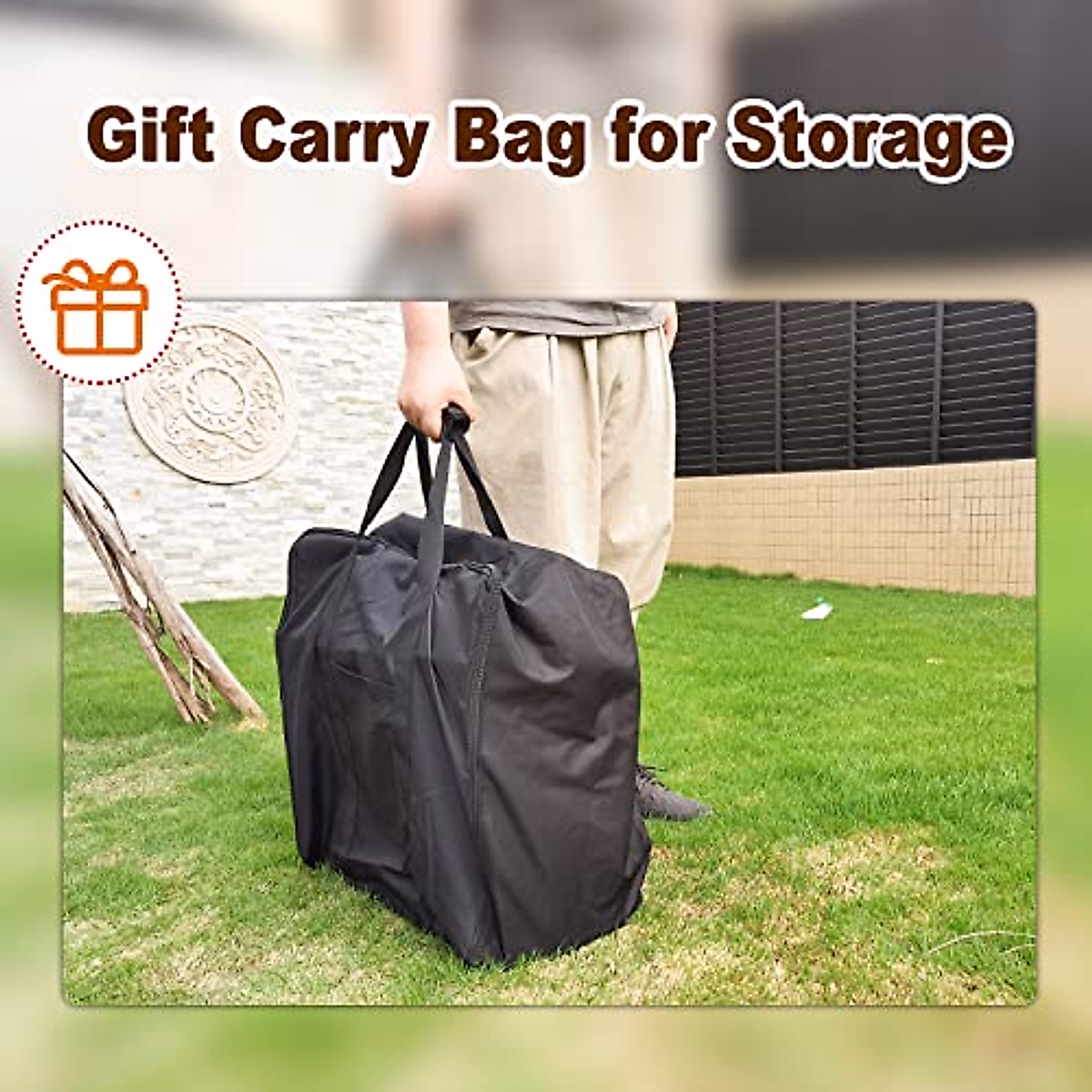 QuliMetal Portable Grill Cart & Griddle Stand and Portable Table Top Griddle, 22 Inch 2-Burner Propane Gas Flat Top Grill with Hood, 24,000 BTUs Camping Grill with Carry Bag