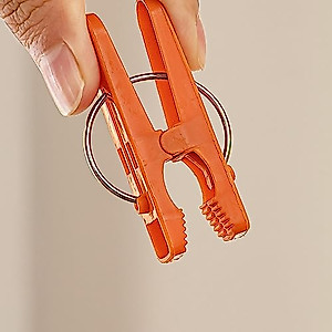 Clothes Drying Rack Multiple Clips Foldable Wall-Mounted Strong Load Bearing Windproof Hanger Drying Clip Household Supplies Valentine's Day/Mother's Day/Christmas/Birthday Gifts (White)