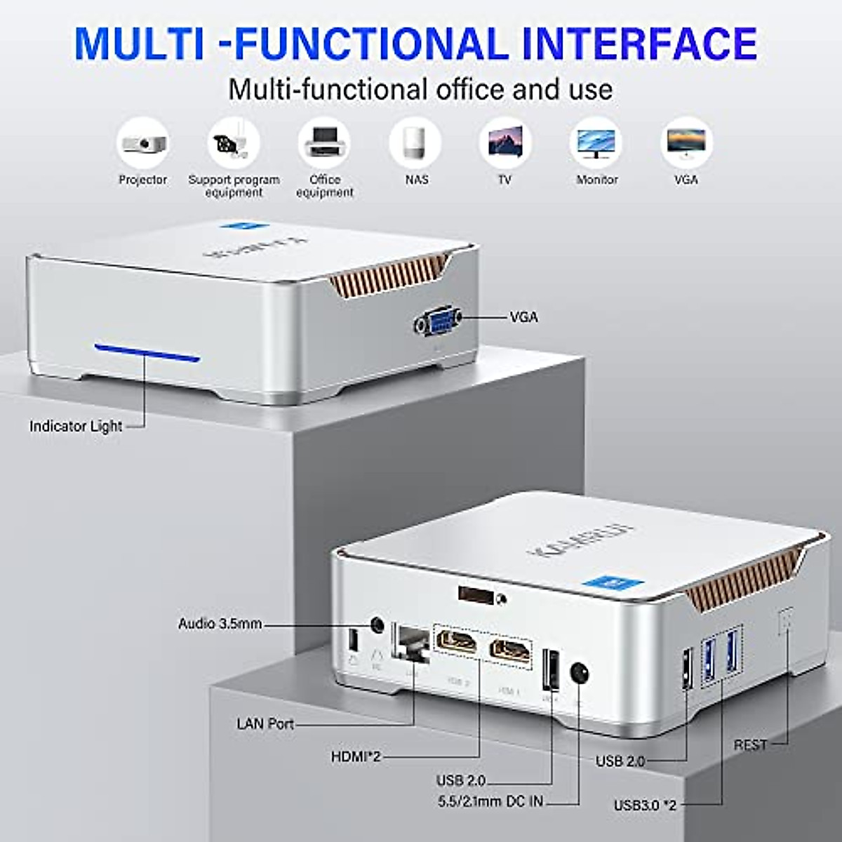 KAMRUI Mini PC,12th Intel Alder Lake- N95 up to 3.4 GHz,16GB RAM+512GB M.2 SSD, Windows 11 Pro Mini Computer,Support 2.5" SATA SSD,WiFi 2.4G/5G,Bluetooth4.2,Triple Display,4K Reliable Office Small PC