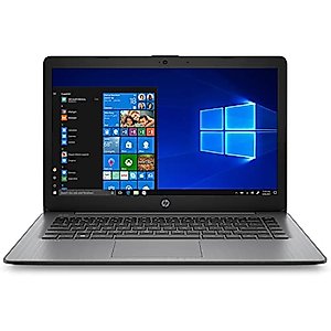 HP Stream Laptop 14-cb119ds 14" Intel Celeron N4020, Intel UHD Graphics, 4 GB DDR4 RAM, 64 GB eMMC Storage, Windows Home 11 in S Mode, Brilliant Black (Renewed)