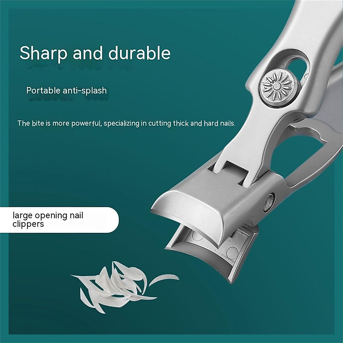 Gloniawor Nail Clippers, Dotmalls Nail Clipper, Cumulus Nail Clipper with Catcher, Ultra Sharp Sturdy Fingernail and Toenail Clipper Cutters, Slanted Nail Clippers