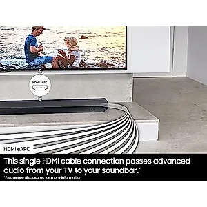 SAMSUNG QN75LS03BAFXZA 75 Inch The Frame 4K UltraHD Smart QLED TV with a HW-Q600C 3.1.2ch Soundbar and Subwoofer with Dolby Atmos (2022)