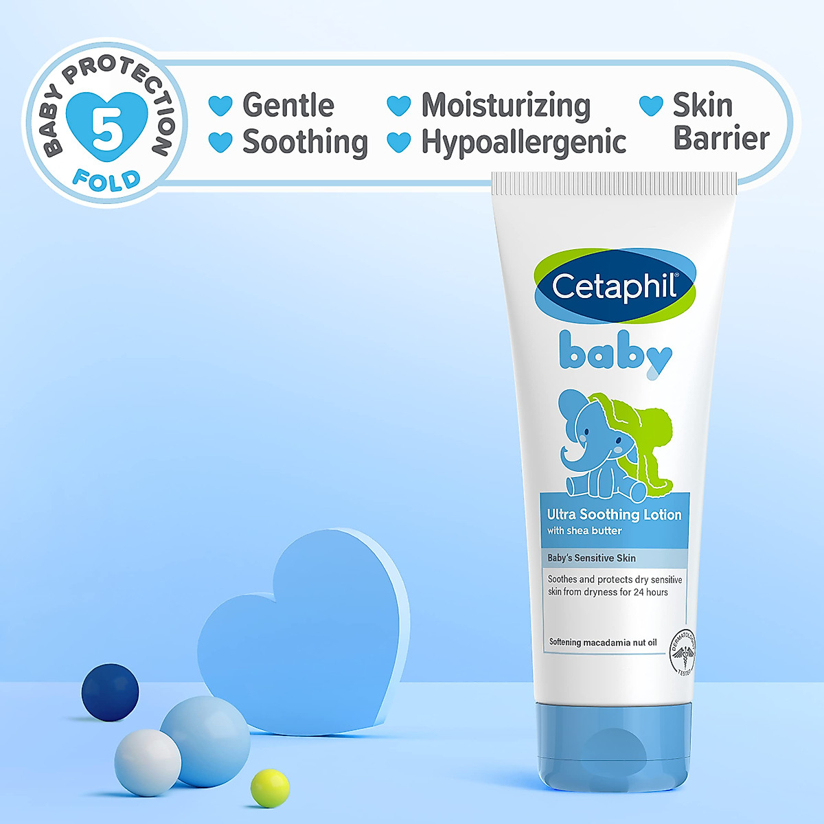 Cetaphil Baby Ultra Soothing Lotion with Shea Butter, Moisturize and Soothe Dry Skin,8 oz