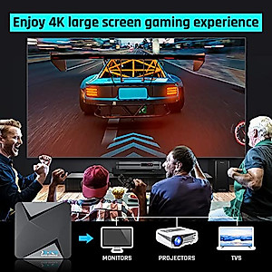 Kinhank Super Console X2 Pro Pre-installed 100,000+ Classic Games,256G Retro Gaming Consoles Compatible with 60+ emulators, S902X2 Chip, Three Systems in One, Include Remote, Wireless Controllers