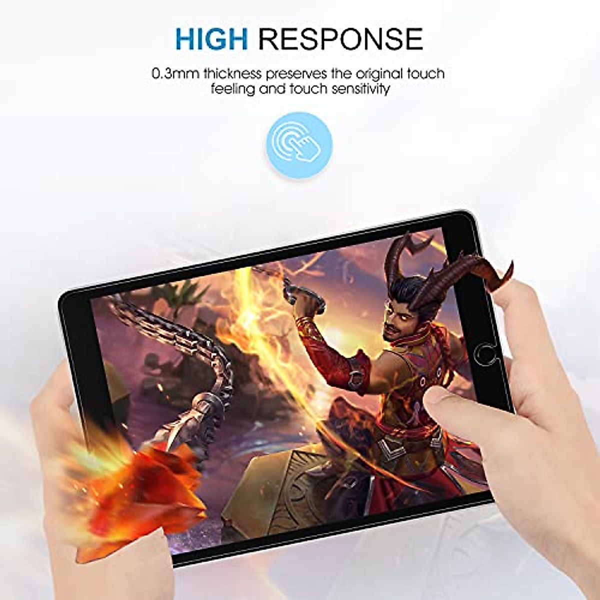 SPARIN 2 Pack Screen Protector for iPad 9th Generation 10.2 inch, Tempered Glass Compatible with iPad 9 (2021 Released)