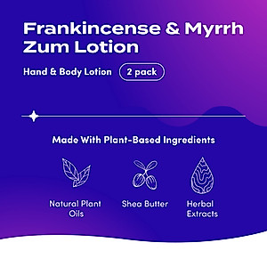 Zum Hand and Body Lotion - Frankincense & Myrrh - 6 fl oz (2 Pack)