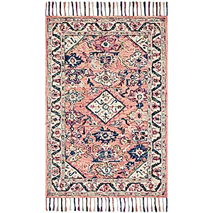 Loloi II Elka Collection ELK-04 Pink/Multi, Transitional 7'-9" x 9'-9" Area Rug