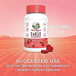 MaryRuth Organics CoQ10 | 1 Month Supply | CoQ10 Gummies | CoQ10 Supplements for Adults & Kids | Gummy Supplements for Heart Health & Cellular Energy | Vegan | Non-GMO | Gluten Free | 60 Count