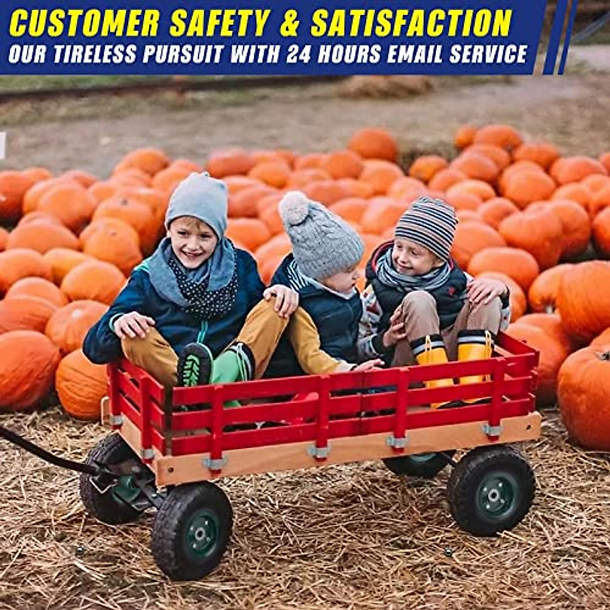 2 Pcs 10" Flat Free Tires Solid Pneumatic Tires Wheels, 4.10/3.50-4 Air Less Tires with 5/8 Center Bearings, for Wheelbarrow/Trolley Dolly/Garden Wagon Carts/Hand Truck/Wheel Barrel/Lawn Mower, 2 Pack