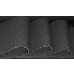 3mm Black Neoprene Fabric, Scuba Wetsuit Material, Fabric for Sewing, Thin Foam Rubber Sheet (Black, 1' x 2')