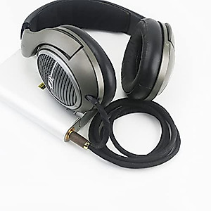 NewFantasia 4.4mm Balanced Male 6N OCC Copper Silver Plated Cord 4.4mm Balanced Cable Compatible with Sennheiser HD598 HD598 SE, HD560s HD598 Cs, HD598 SR, HD599 Headphone Walnut Wood Shell