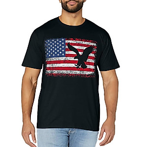 Patriotic Eagle 4th of July USA American Flag T-Shirt