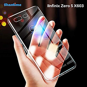 Infinix Zero 5 X603 Case, Scratch Resistant Soft TPU Back Cover Shockproof Silicone Gel Rubber Bumper Anti-Fingerprints Full-Body Protective Case Cover for Infinix Zero 5 Pro X603B (Transparent)