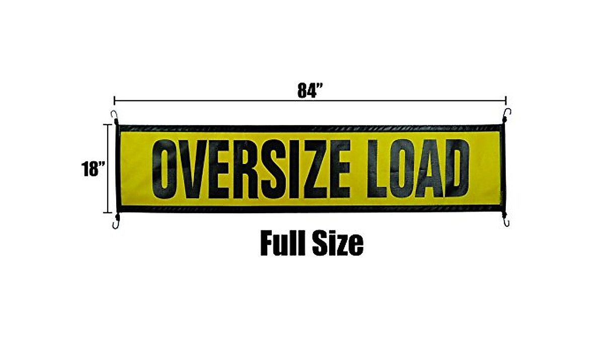 EZ Hook Oversize Load Sign - Durable Vinyl Sign