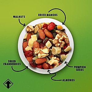 GourmetNut Power Up Trail Mix, Mega Omega Trail Mix 26 oz