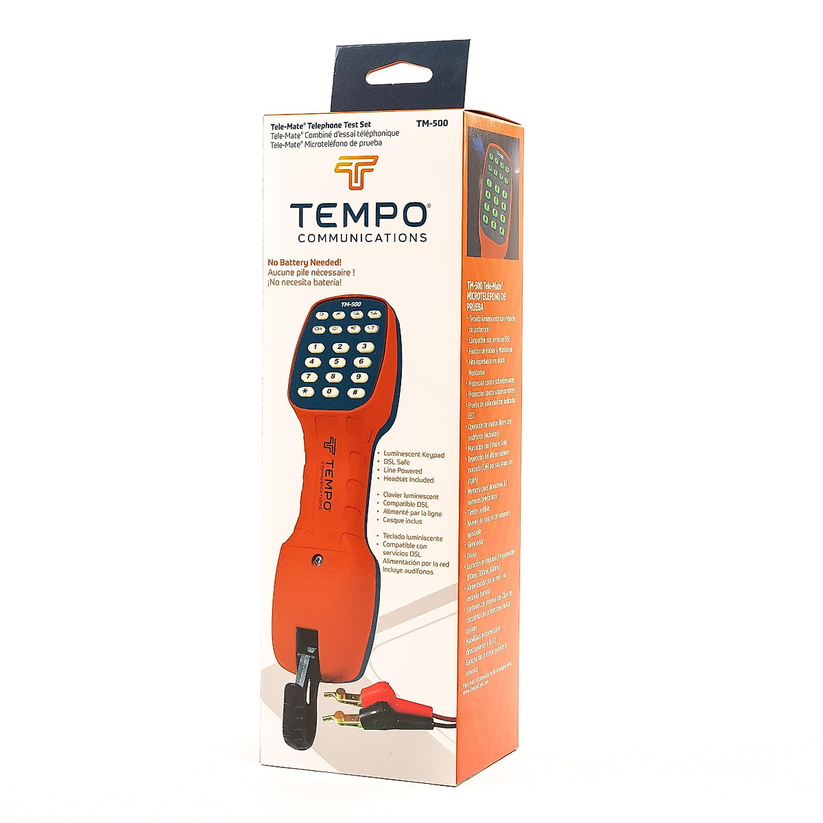 Tempo Communications TM-500 Butt Set/Lineman Telephone Test Set - Professional Grade (Latest Model)