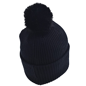 C.C Beanie Tie Dye Solid Detachable or Interchangeable Two Pom Cuffed Winter Knit Watch Hat Skull Cap