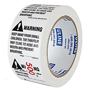 ULINE S-8329 500-Count 2x2-inch Bulk Packaged Suffocation Warning Labels for Child Safety