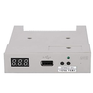 Cuifati USB Floppy Drive,ABS 720KB SFRM72-FU USB SSD Floppy Drive Emulator with 720K Floppy Drive,USB External Floppy Disk Drive Portable FDD USB Drive,Plug and Play for Laptop Desktop PC