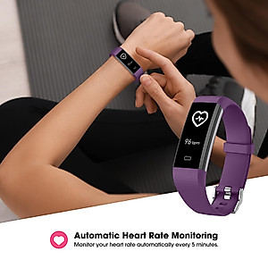 Stiive Fitness Tracker with Heart Rate Sleep Monitor, Daily IP68 Waterproof Activity Tracker with Pedometer Watch, Health Tracker Calories & Step Counter, Fitness Watch for Women Men