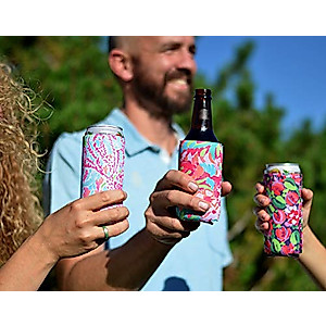 Baxendale Tall Can Sleeve for Slim Can and Tall Beer Cans - Set of 6 12oz Skinny Sleeve Insulated Cooler Sleeves to Keep Drinks Cold - Compatible with Truly, Michelob Ultra, Seltzers, Redbull and More