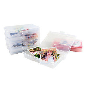 novelinks Transparent 5" x 7" Photo Storage Boxes - Photos Organizer Cases Photo Keeper picture organizer photo boxes storage for Photos (12)