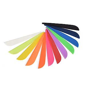 GPP 100PK 3 inch Plastic Arrow Vane TPU Fletchings for DIY Arrow Archery Bow,Blue