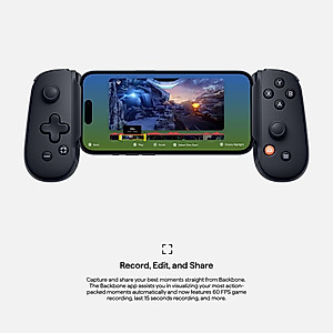 BACKBONE One Mobile Gaming Controller for Android and iPhone 15/16 Series (USB-C) - 2nd Gen - Turn Your Phone into a Gaming Console - Play Xbox, PlayStation, Call of Duty, Roblox, Fortnite & More