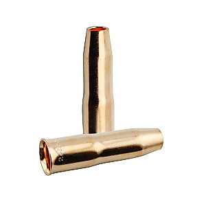 WeldingCity 2-pk Gas Nozzle 24A-50-SS (Short-Stop) 1/2" for MIG Welding Gun Tweco Professional #3/#4 and Lincoln 300-450 (Pack of 2 Nozzles)