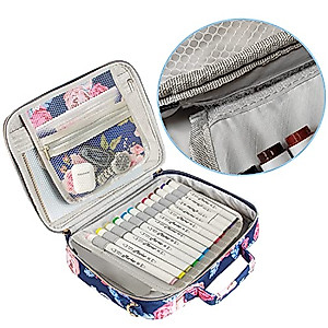 Bible Bag for Women,Multi-Functional Covers Bible Church Organizer Large Sizes,Case Protective Bag,Zippered Pocket Adjustable Shoulder Strap,Pen Slots,Floral Synthetic Leather Pattern