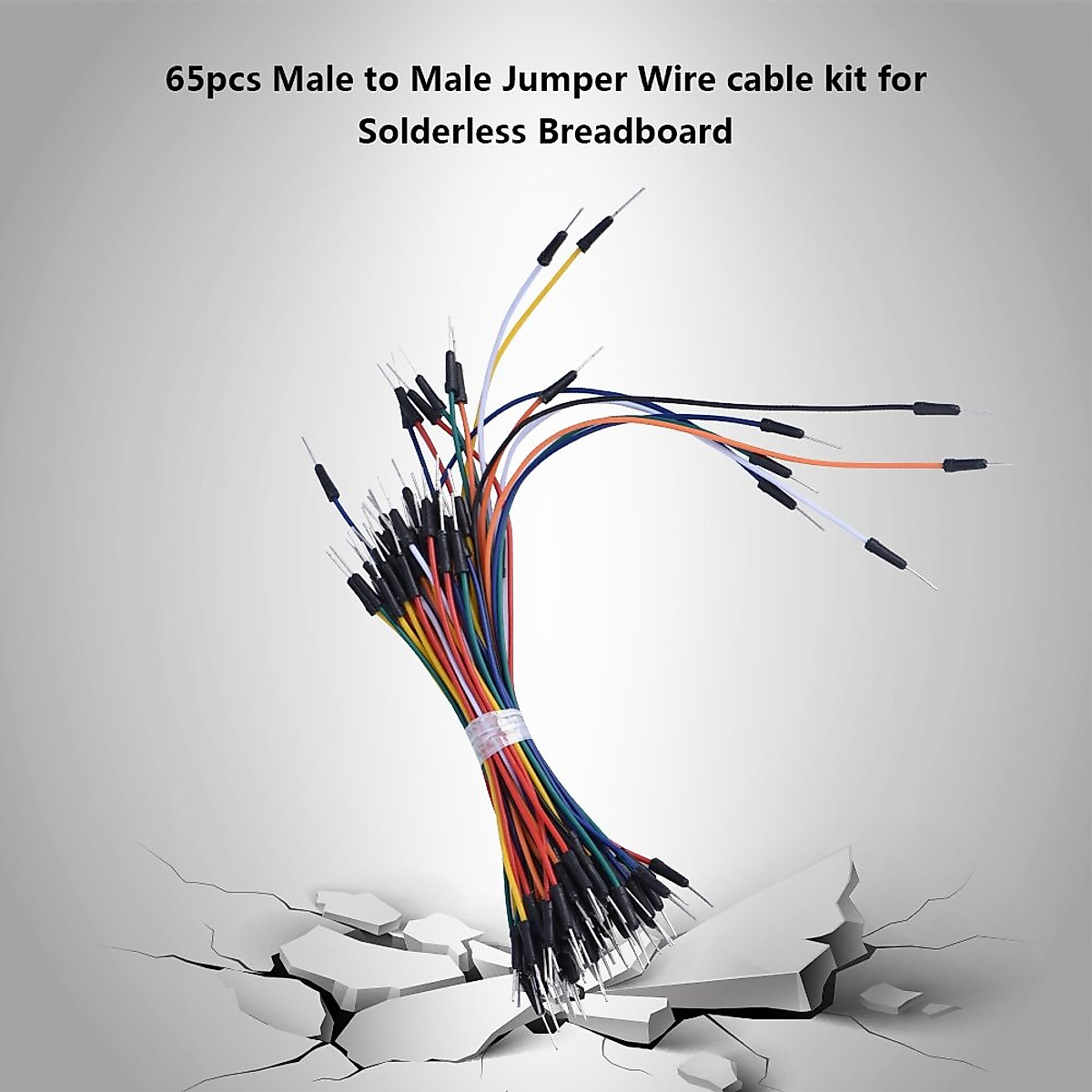 Plyisty Flexible Male to Male Cable Kit Breadboard Wire Kit Breadboard Jumper Wire, Breadboard Jumper Wire Kit, Electronic DIY Project for Solderless Breadboard Arduin