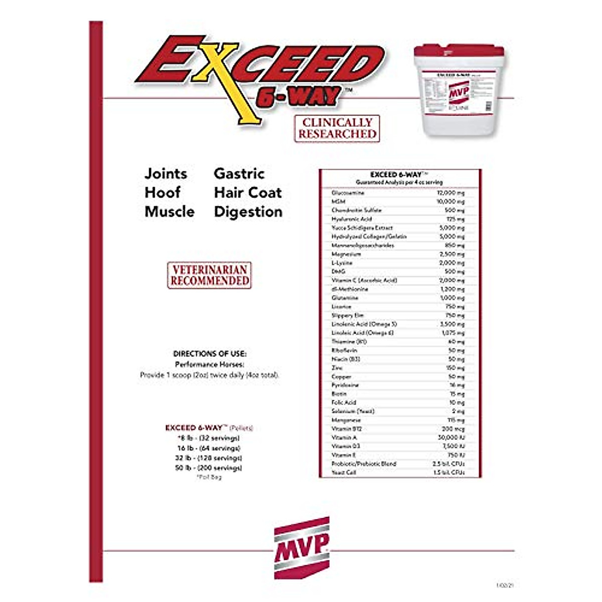 Med-Vet Exceed 6-Way Pellets 16lb